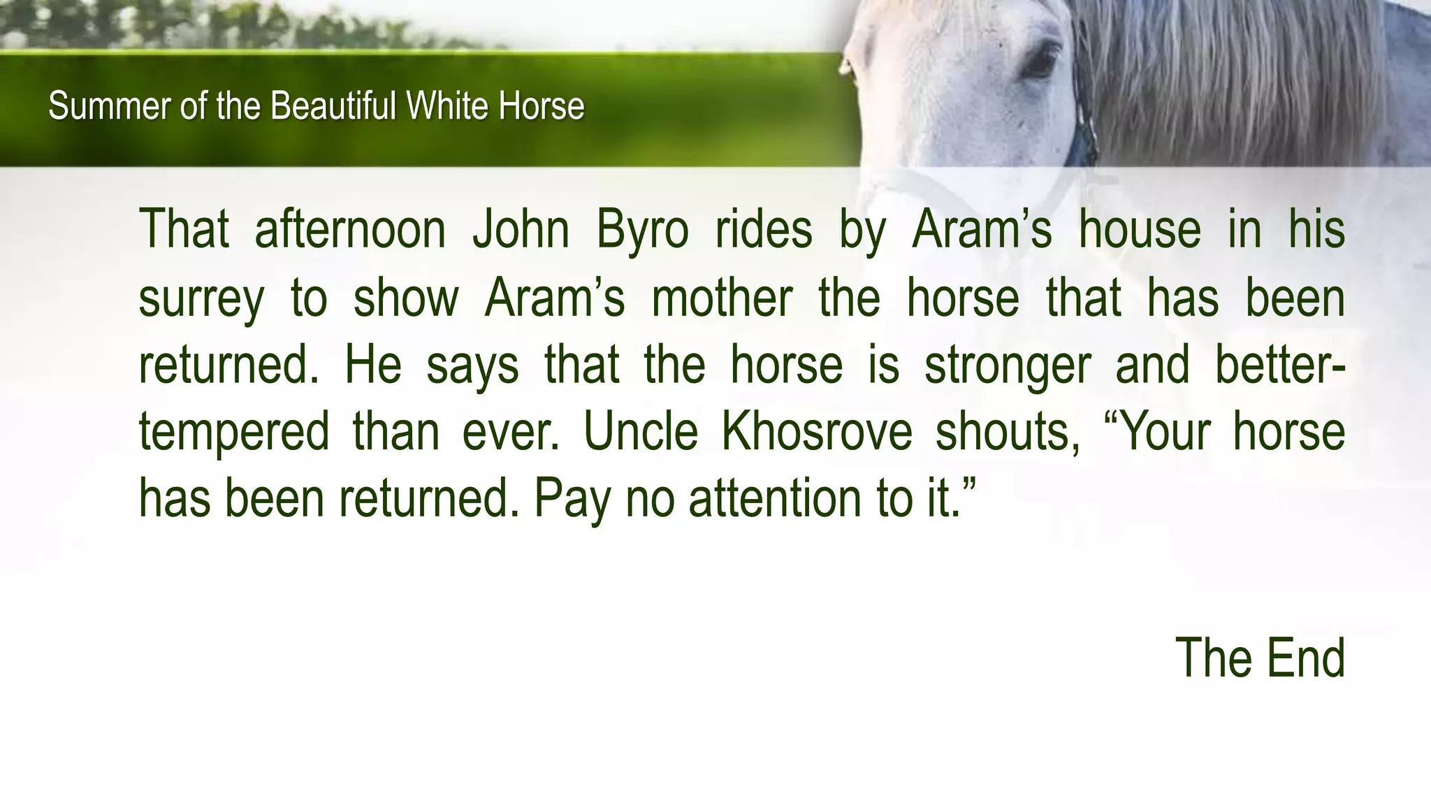 Summer of the beautiful white horse | PPSX