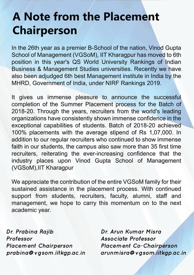 Summer Placement Report 2020 | PDF