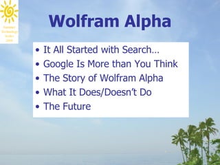 Wolfram Alpha | PPT