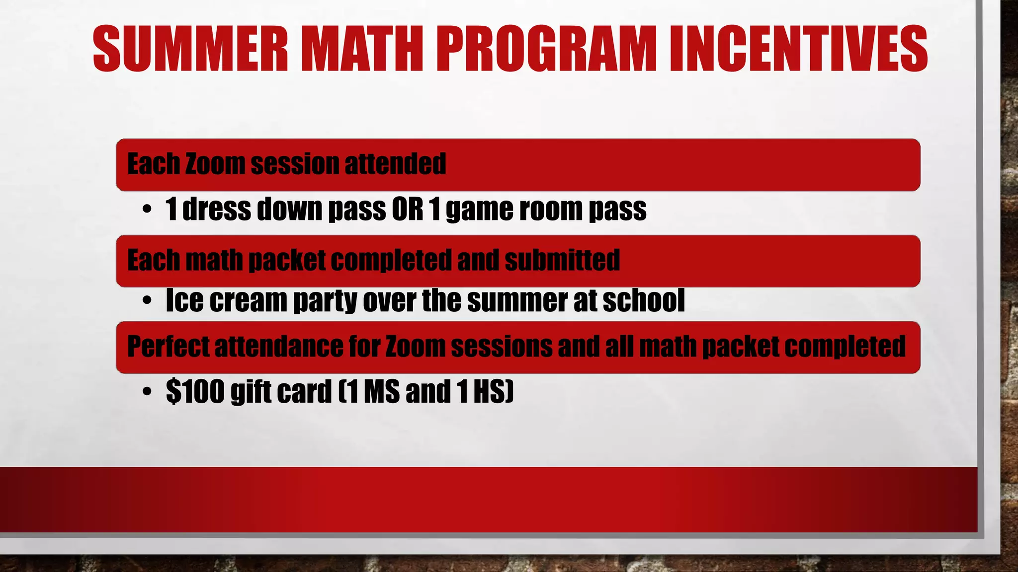 Summer Program Information | PPTX