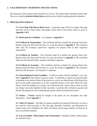 Summer Project Format Kalinga management project | PDF