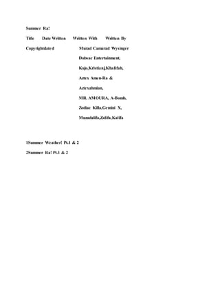 Summer ra.doc