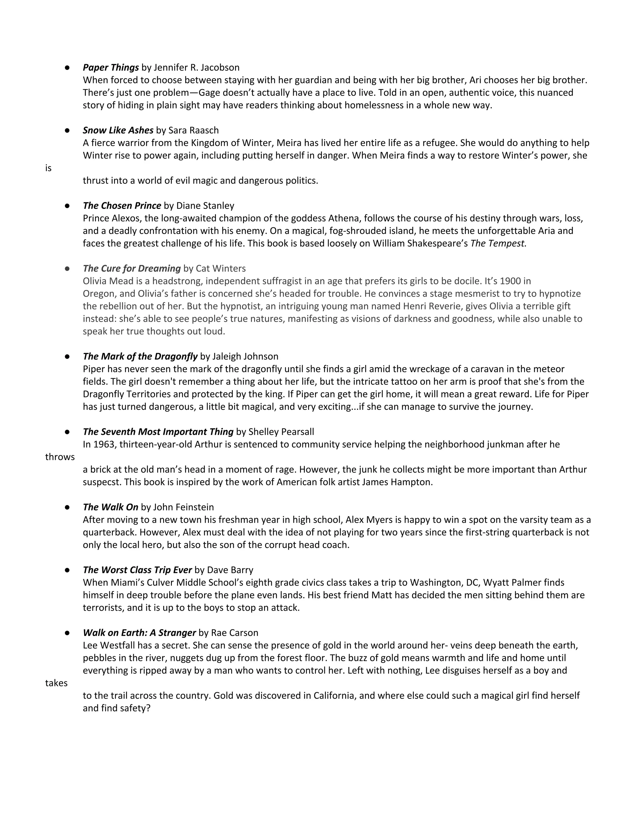 English 1 Summer Reading Assignment | PDF