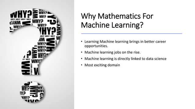 Summer Report on Mathematics for Machine learning: Imperial College of ...