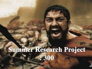 Summer research project | PPT