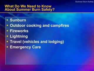 Summer safety powerpoint presentation | PPT