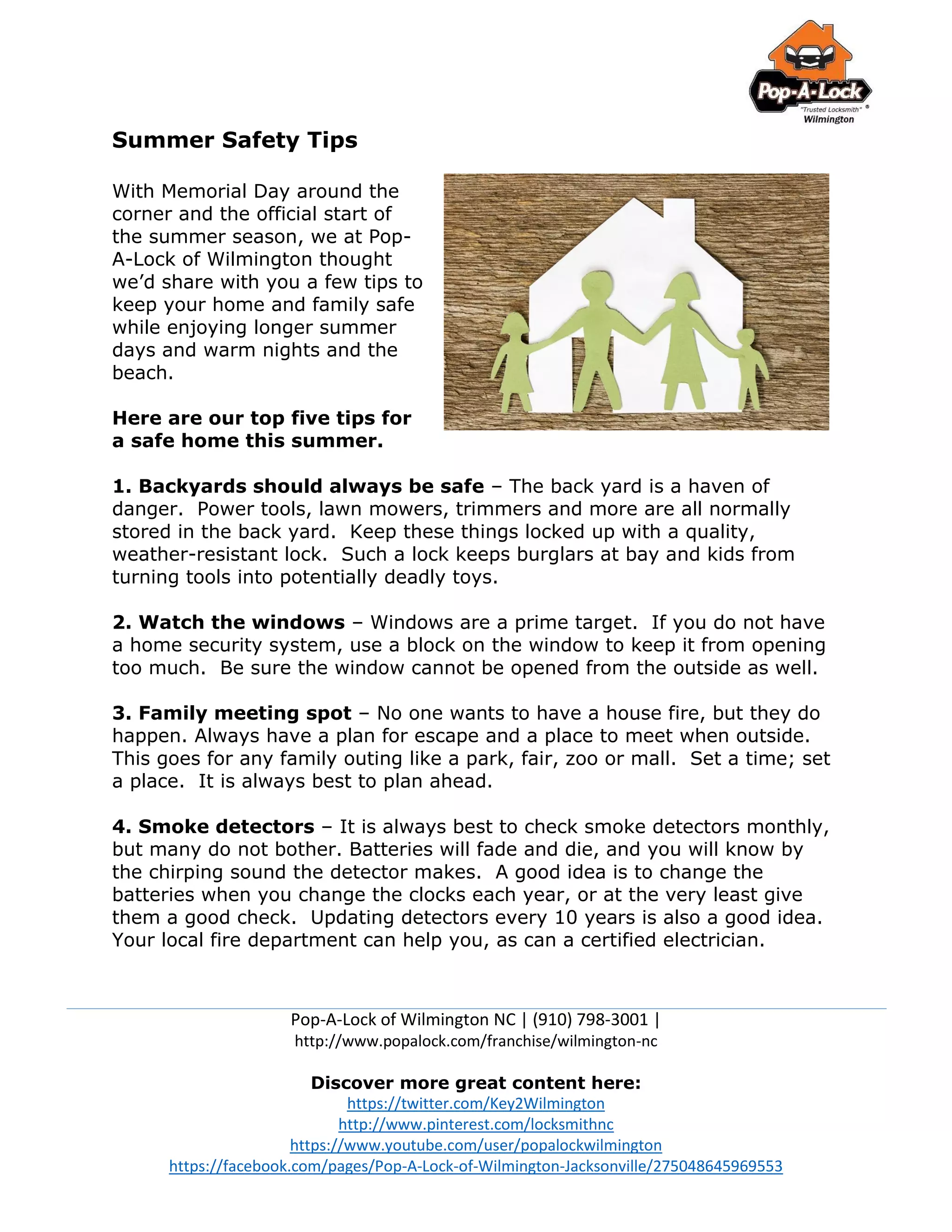 Summer Safety Tips | PDF