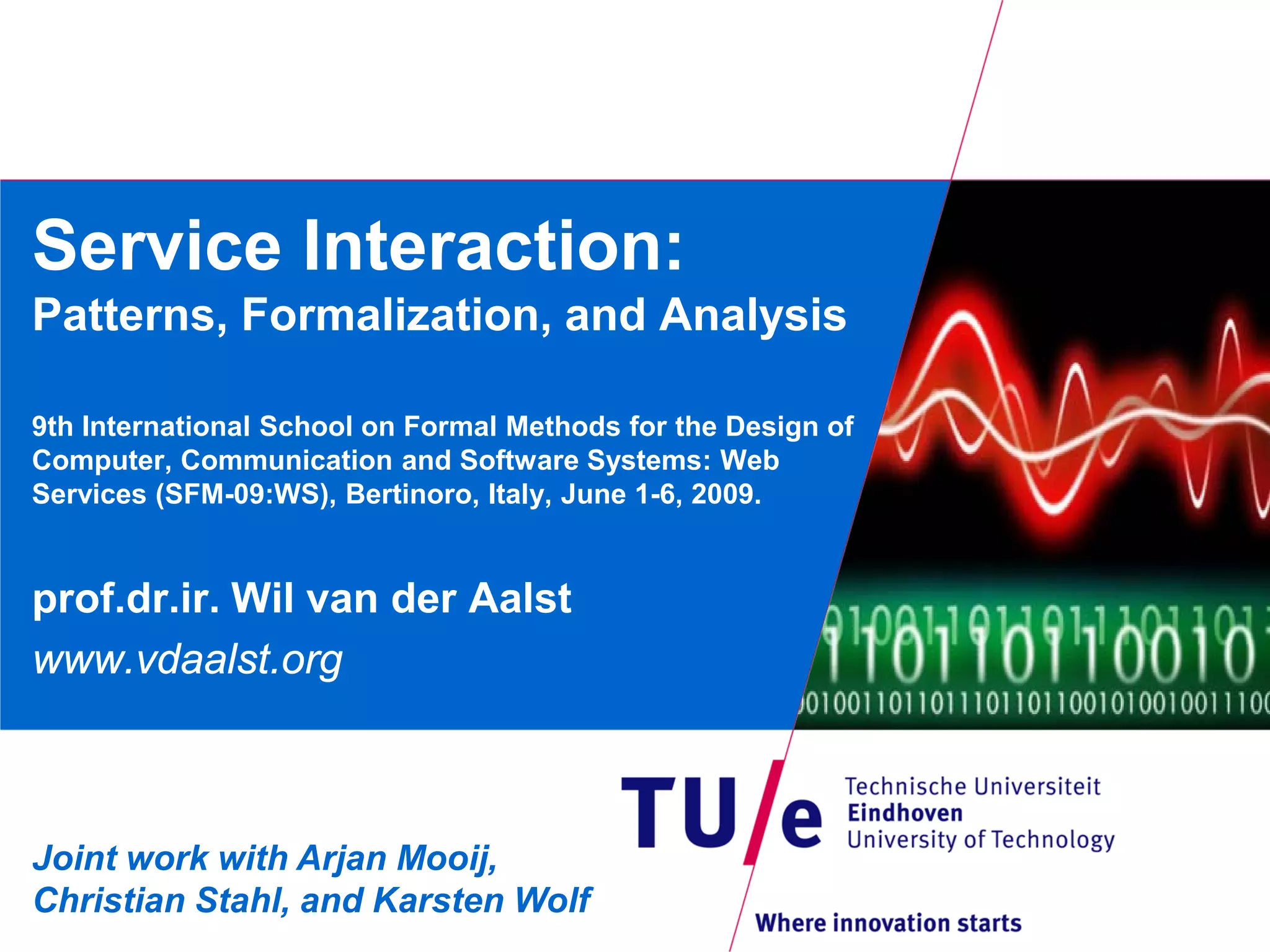 Service Interaction Patterns Formalization And Analysis Ppt