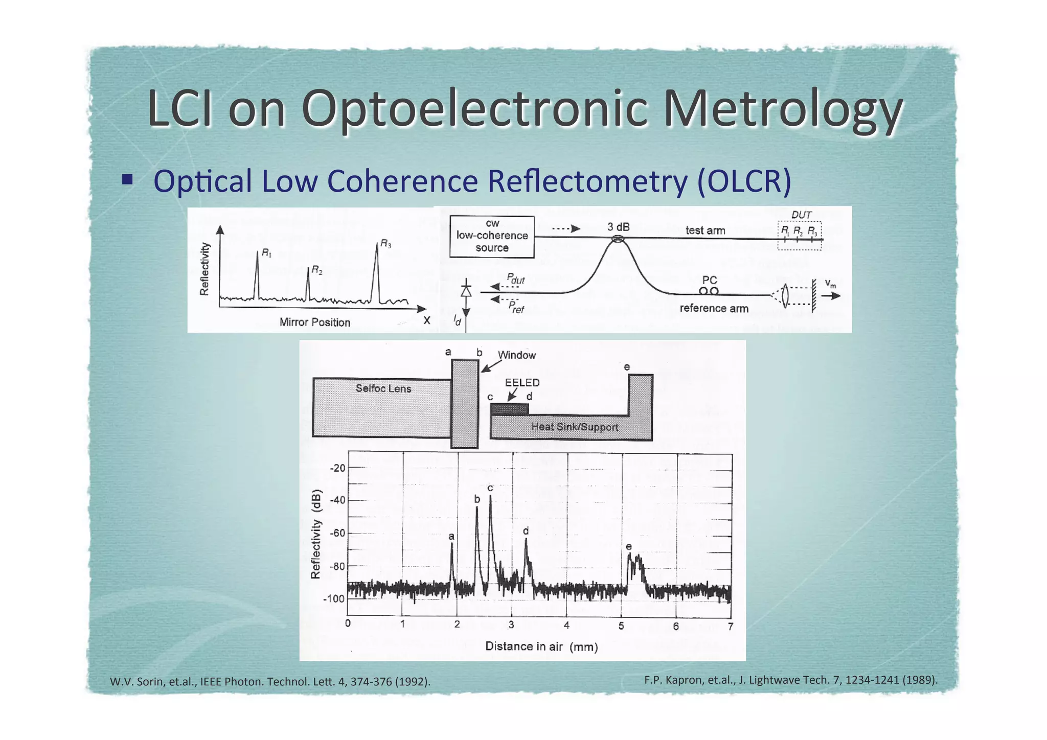 Low Coherence Interferometry: From Sensor Multiplexing to Biomedical Imaging | PDF | Physics ...
