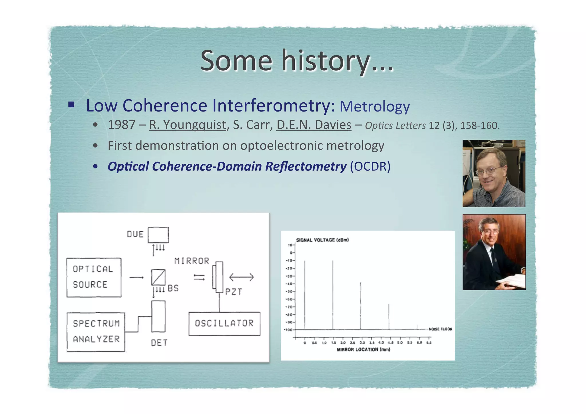 Low Coherence Interferometry: From Sensor Multiplexing to Biomedical Imaging | PDF | Physics ...