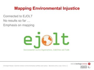 Mapping Environmental Injustice. | PPTX