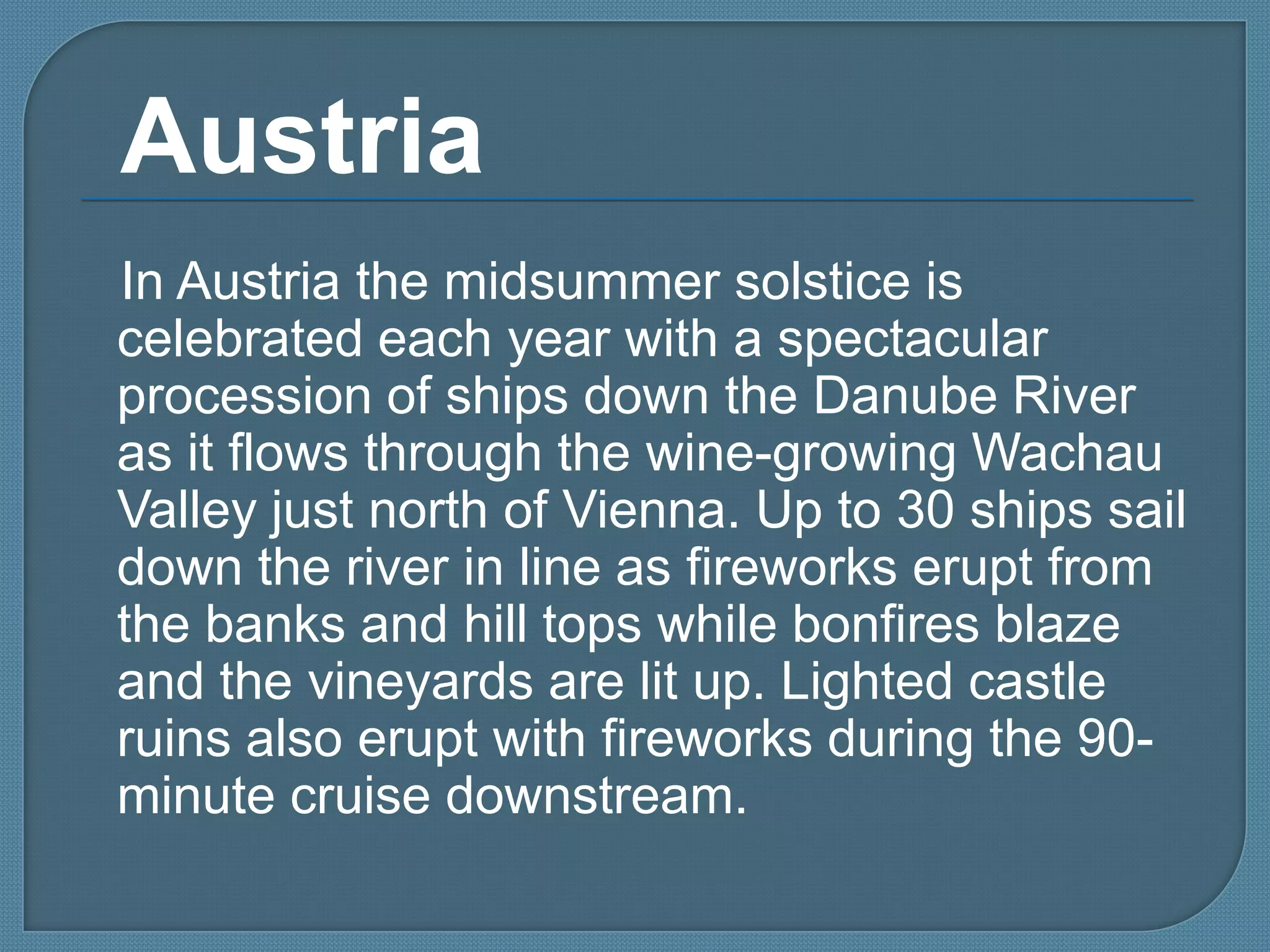 Summer solstice celebrations | PPTX