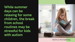 Summer Tips for Parents of Children With Autism | PDF