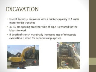 Laying of Sewer Line | PPTX