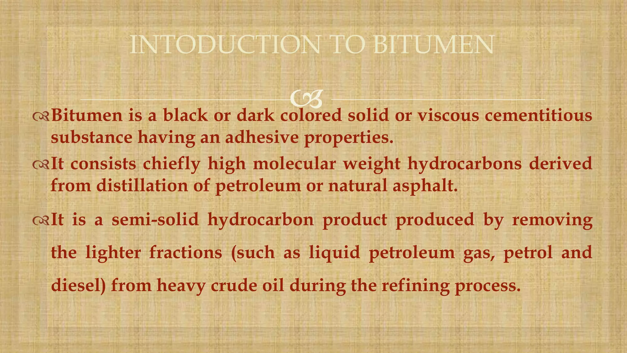 BITUMINOUS ROAD PPT | PPTX