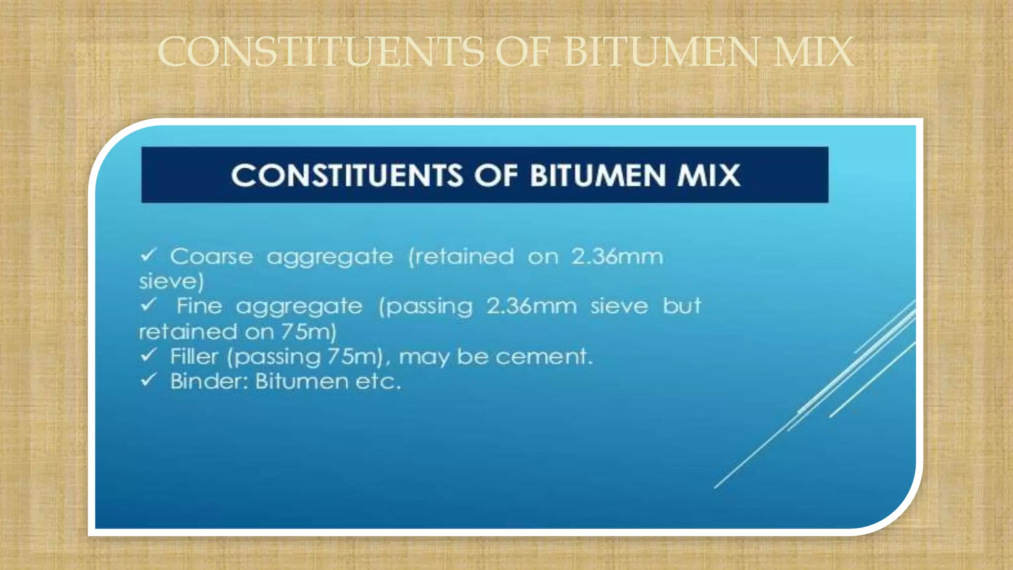 BITUMINOUS ROAD PPT | PPTX