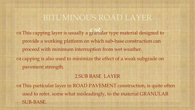 BITUMINOUS ROAD PPT | PPTX