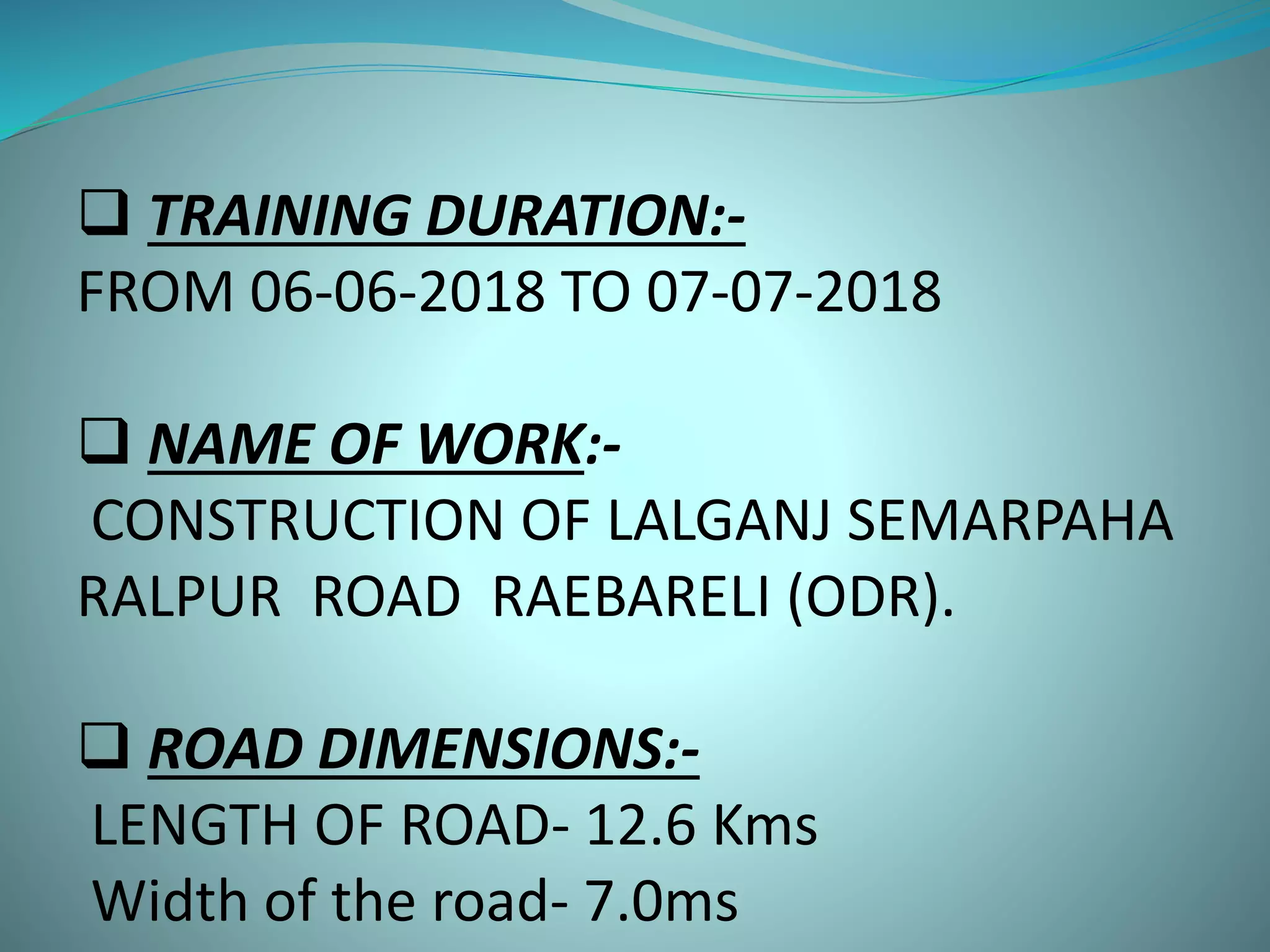 SUMMER TRAINING FROM PWD | PPTX