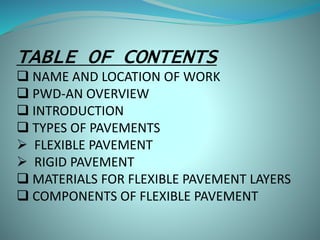 SUMMER TRAINING FROM PWD | PPTX | Civil Engineering Industry | Industries