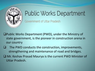 SUMMER TRAINING FROM PWD | PPTX | Civil Engineering Industry | Industries