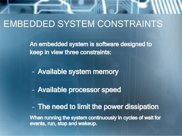 Summer training embedded system and its scope