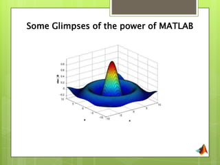 Summer training introduction to matlab | PPT