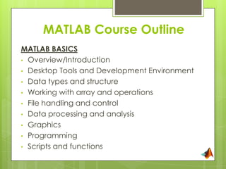Summer training introduction to matlab | PPT