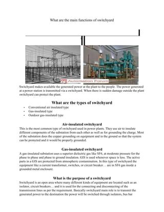 33/11 Kv Substation Summer Training Report Of UPPCL | PDF