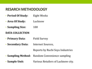 Summer Internship in ruchi soya industries | PPTX