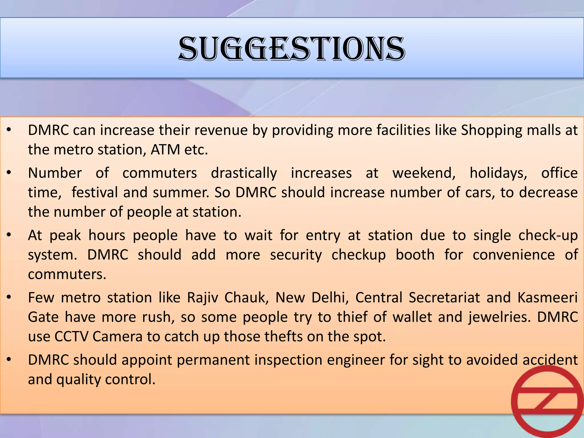 Summer training DMRC ppt | PPTX