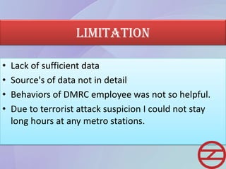 Summer training DMRC ppt | PPTX