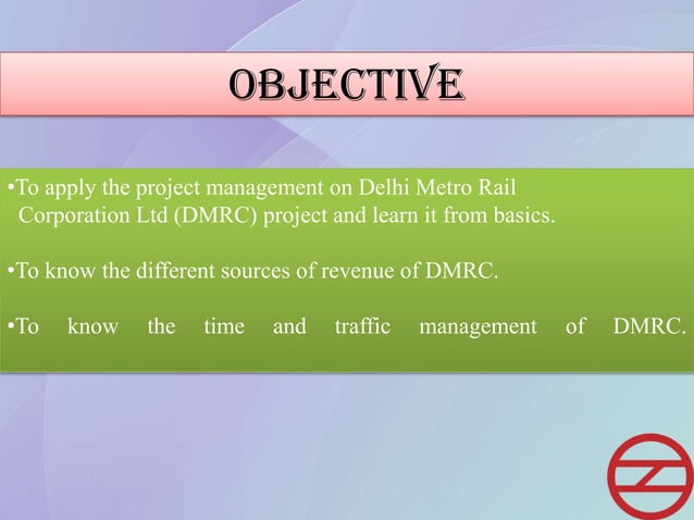 Summer training DMRC ppt | PPT