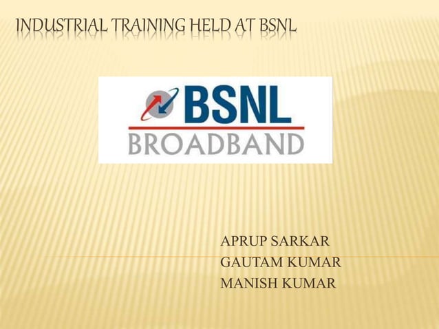 bsnl (3) | PPTX | Computer Networking | Computing