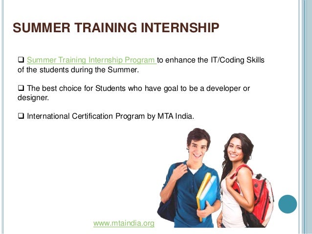 Summer Training Internship Program | PPT