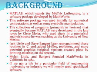 Summer training matlab | PPT