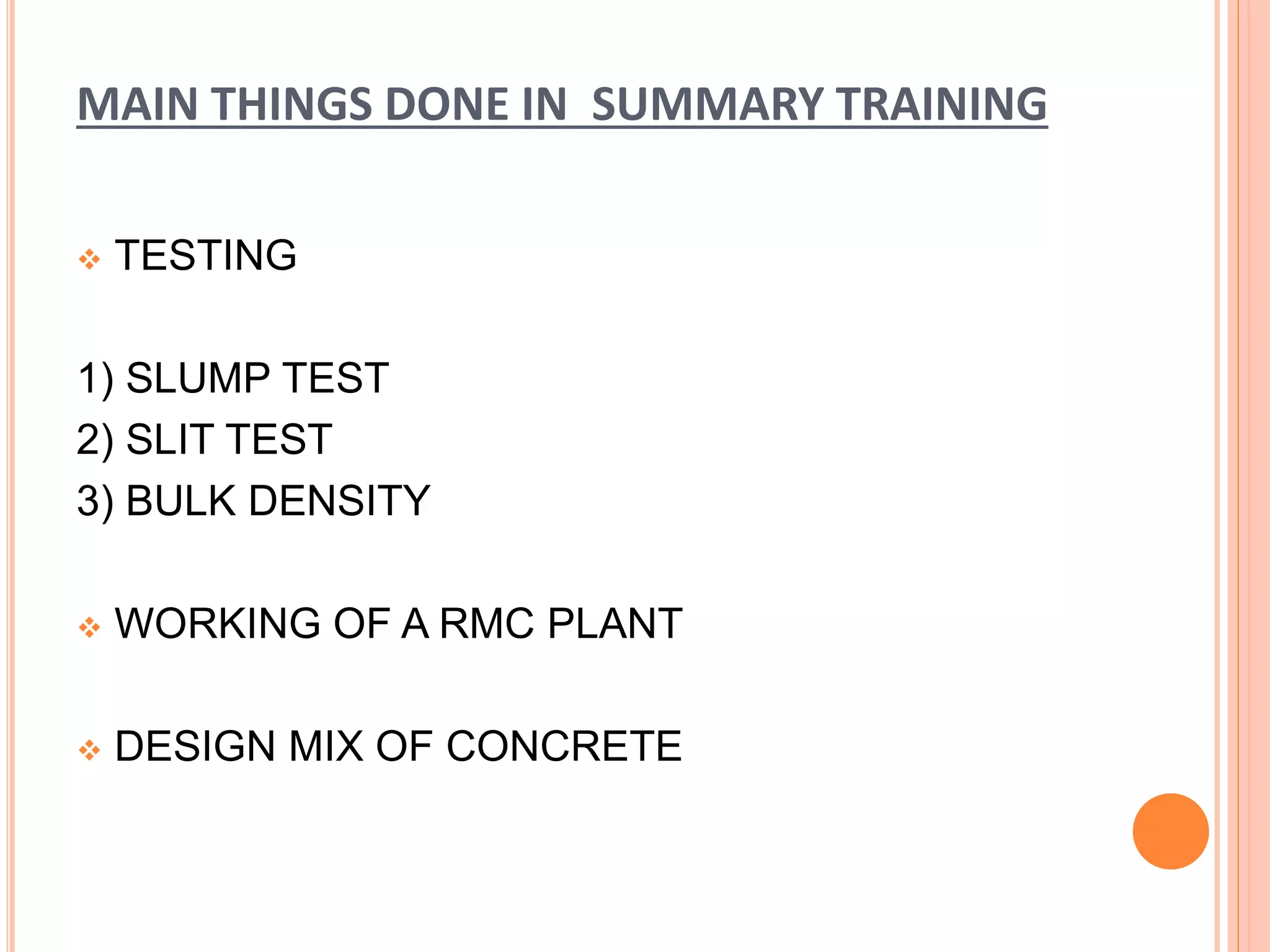 RMC Plant and its components, Testing and Design Mix | PPTX