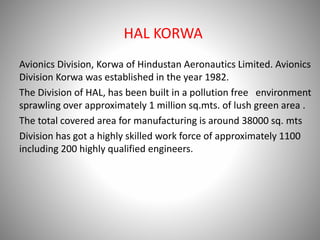 HAL KORWA Summer training ppt | PPTX