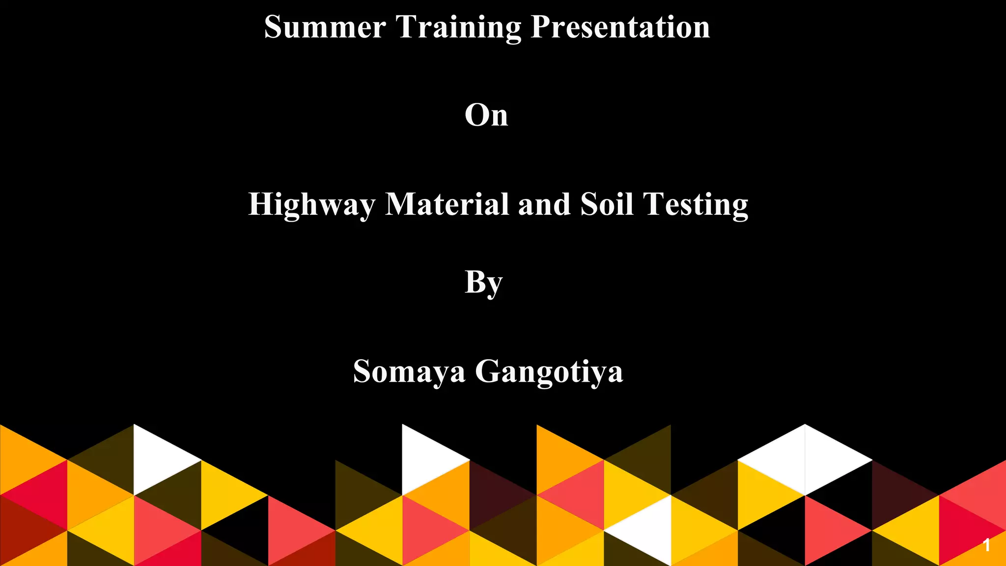 Summer training ppt | PPT
