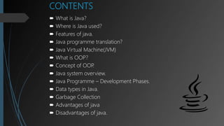Summer training presentation on "CORE JAVA". | PPT