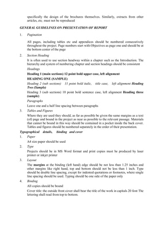 Summer training project guidelines | PDF