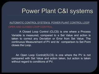 ROLE OF CONTROL AND INSTRUMENTATION IN THERMAL POWER PLANT | PPTX