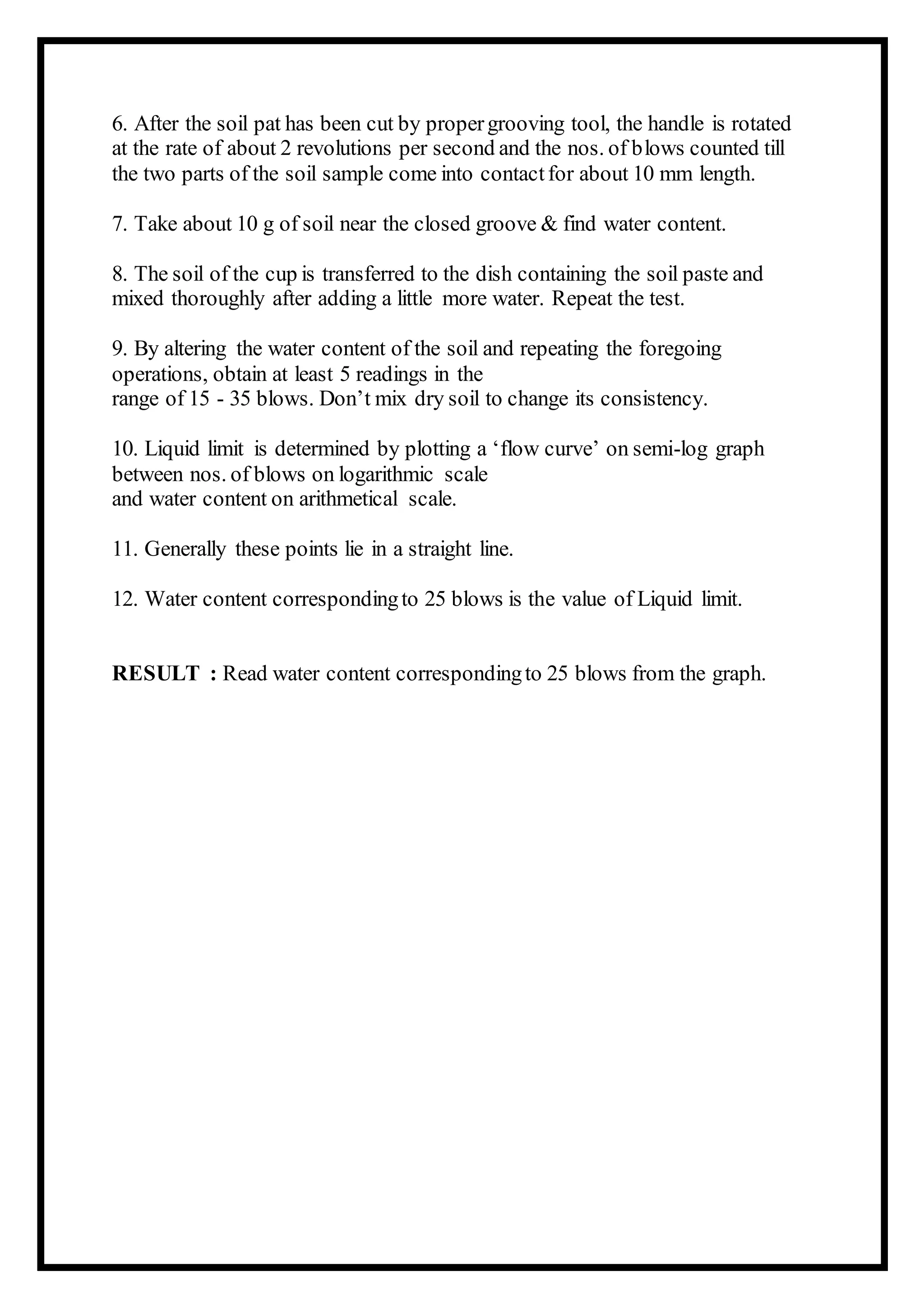 Summer training report on soil testing experiments | DOCX