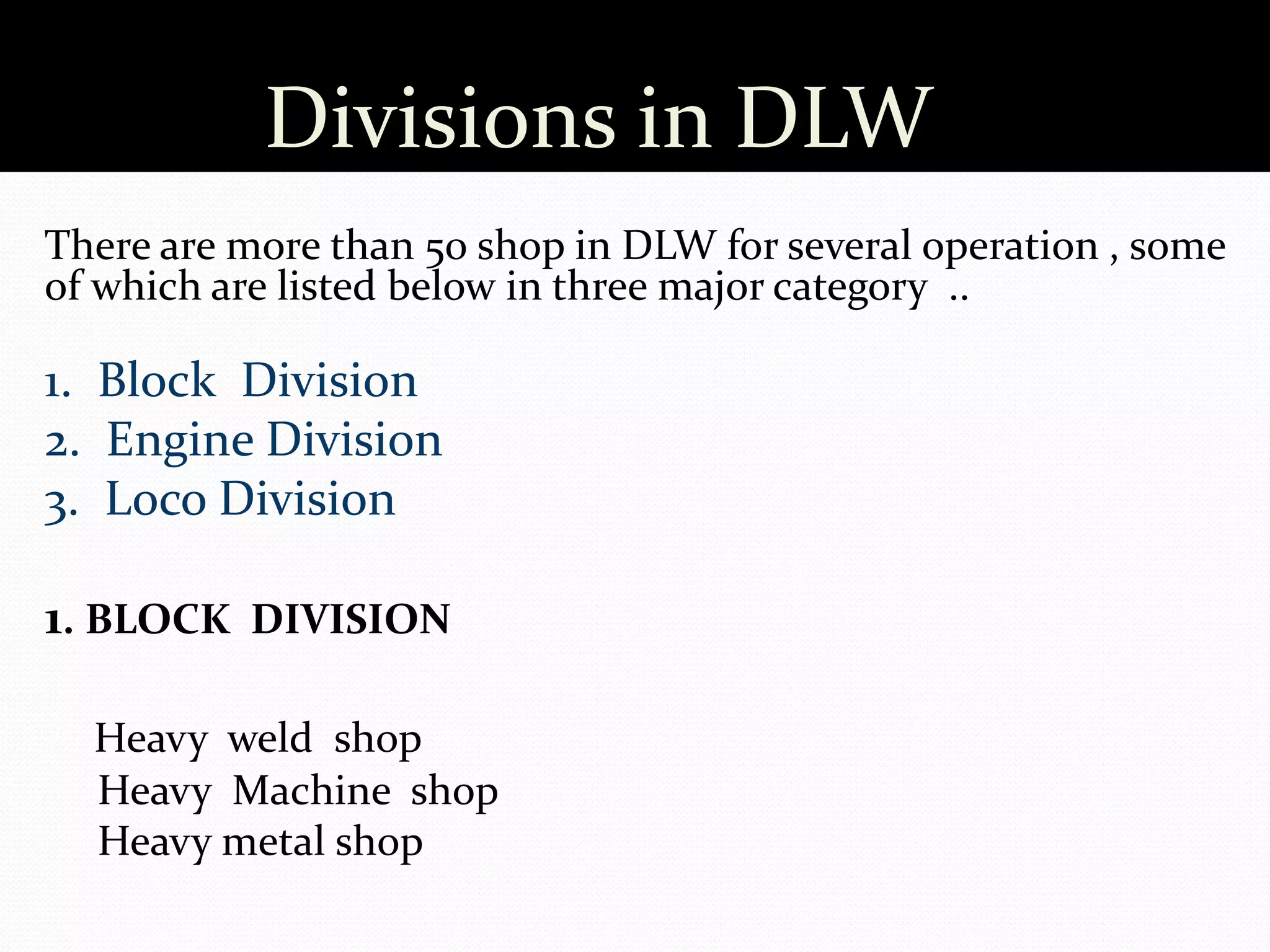 DLW training PPT | PPTX