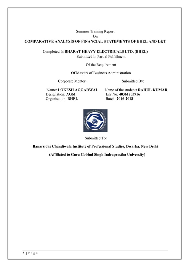 summer project report | PDF