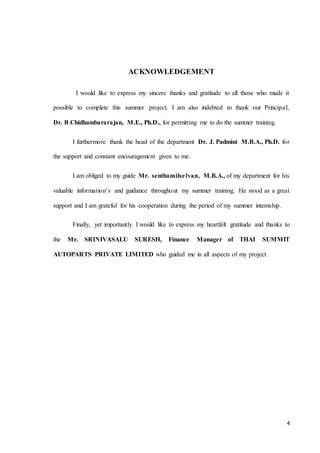 Summer training report | DOCX