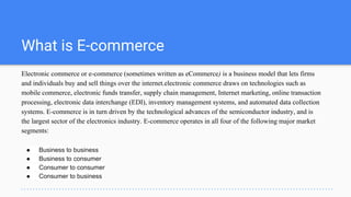 E-commerce Website presentation | PDF