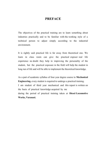 Summer Training Report, DLW Varanasi | PDF