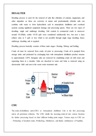 Summer Training Report of EIL Refinery Processes | DOCX