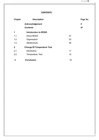 Summer training report rdso ajju | DOCX