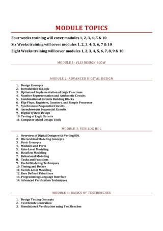 Summer trainingvlsi design-2011 | PDF